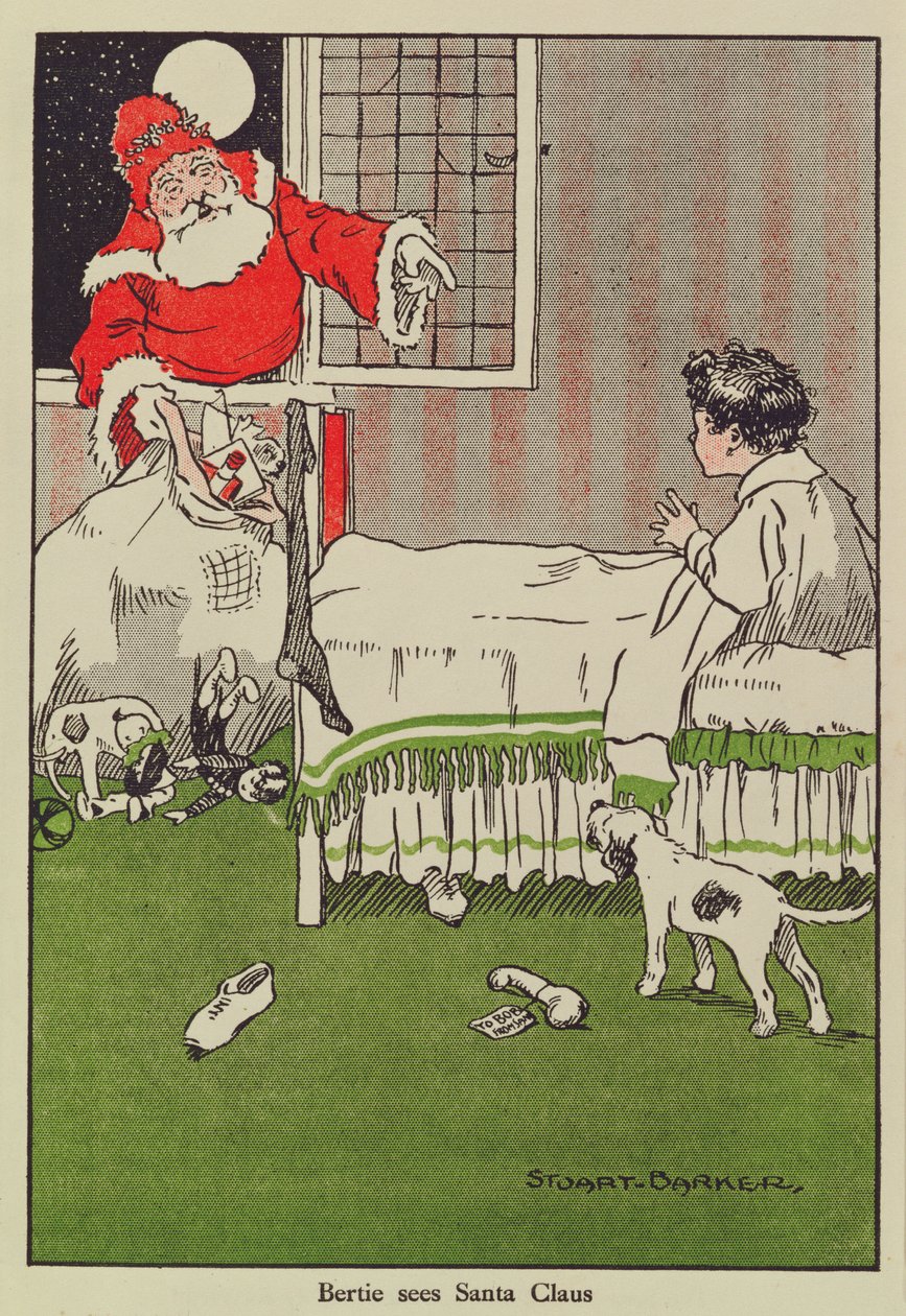 Bertie sieht den Weihnachtsmann, Buchillustration