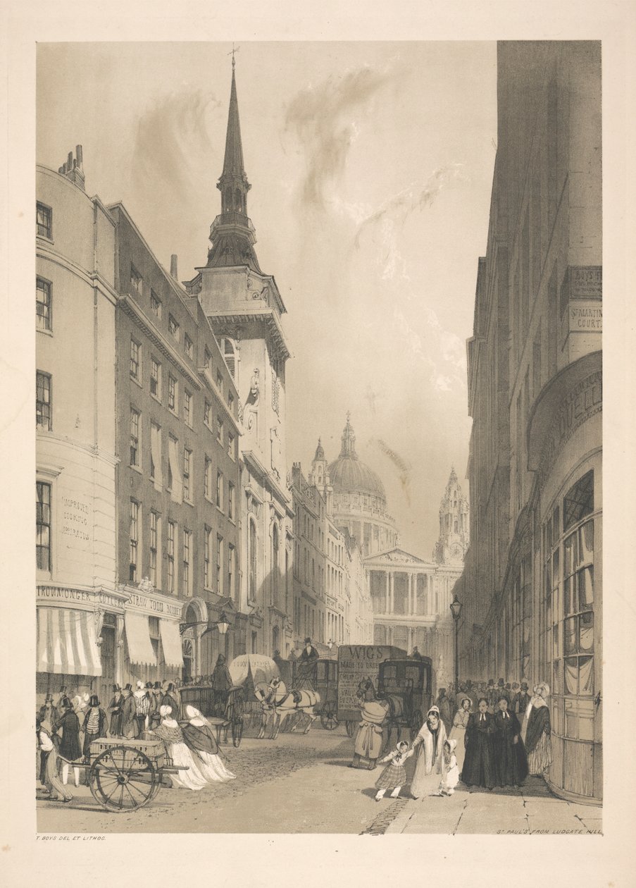 St. Paul's von Ludgate Hill von Thomas Shotter Boys
