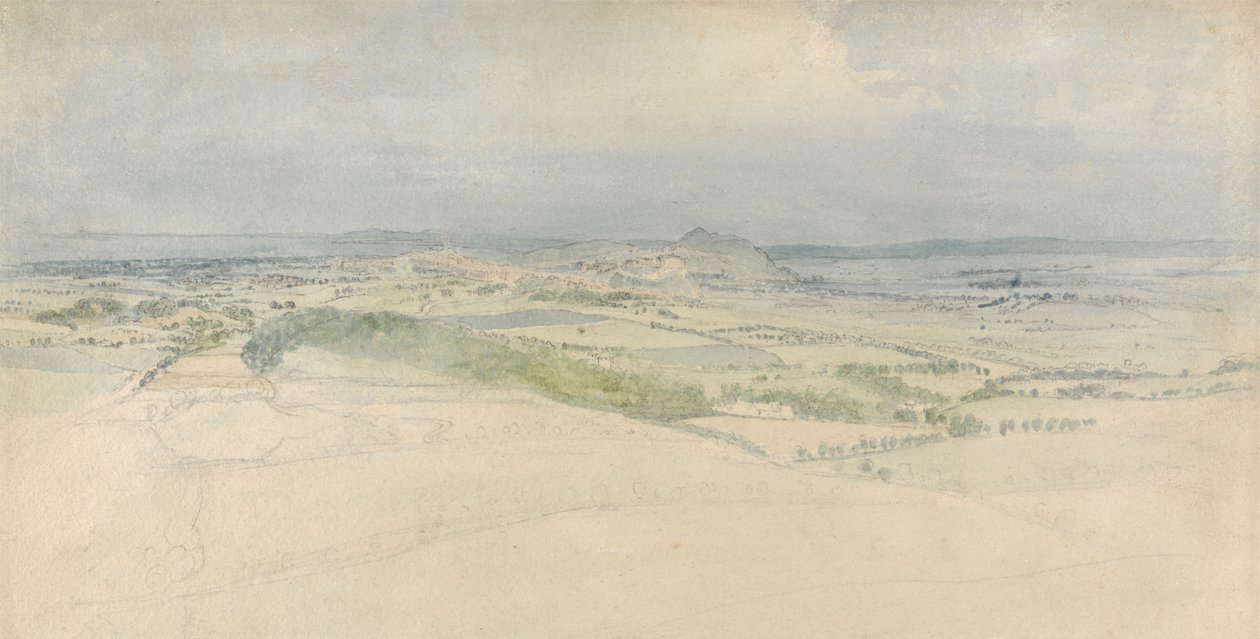 Eine entfernte Ansicht von Edinburgh von Thomas Stothard
