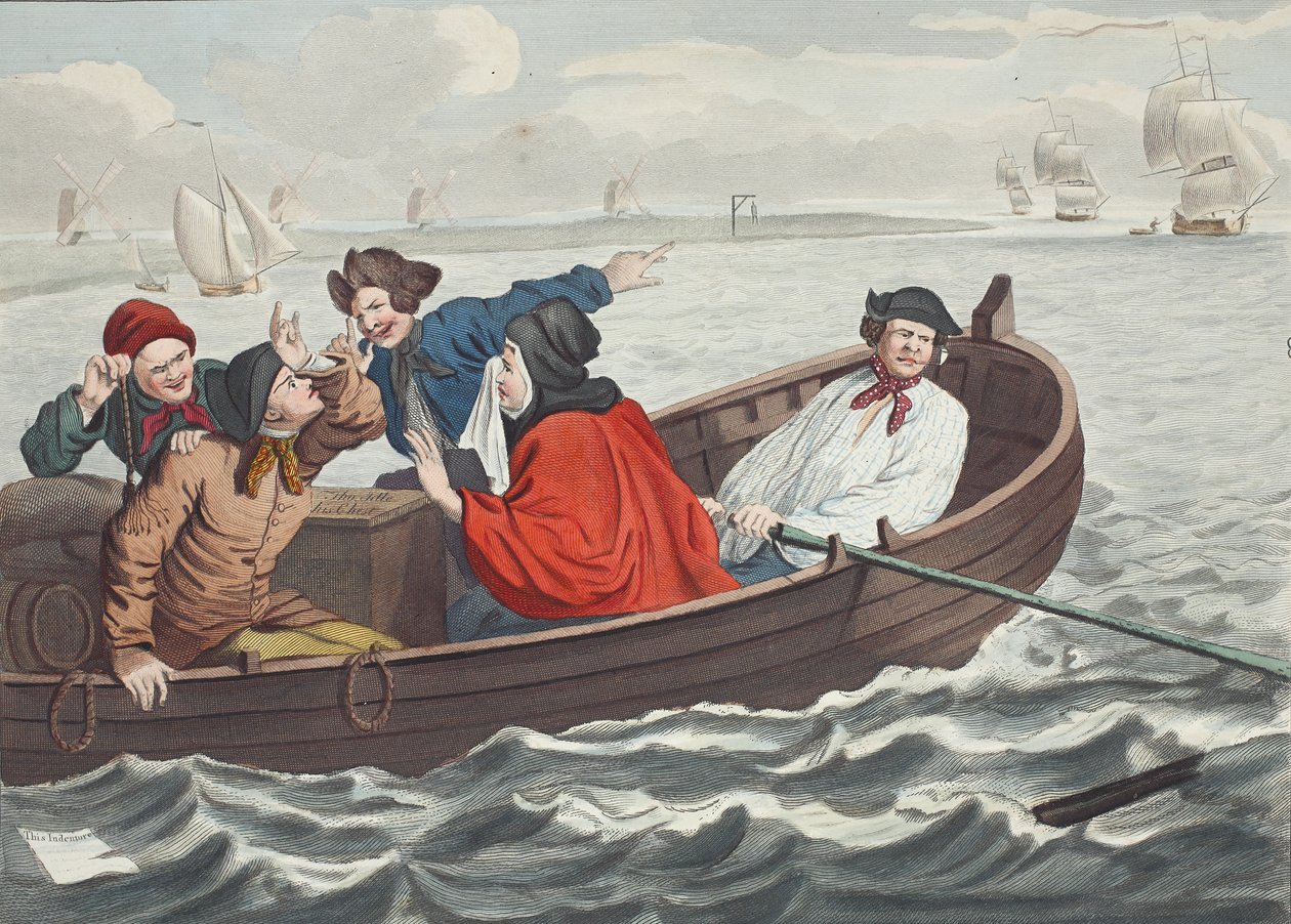 Der faule Lehrling wird weggeschickt und zur See geschickt, Tafel V aus ...