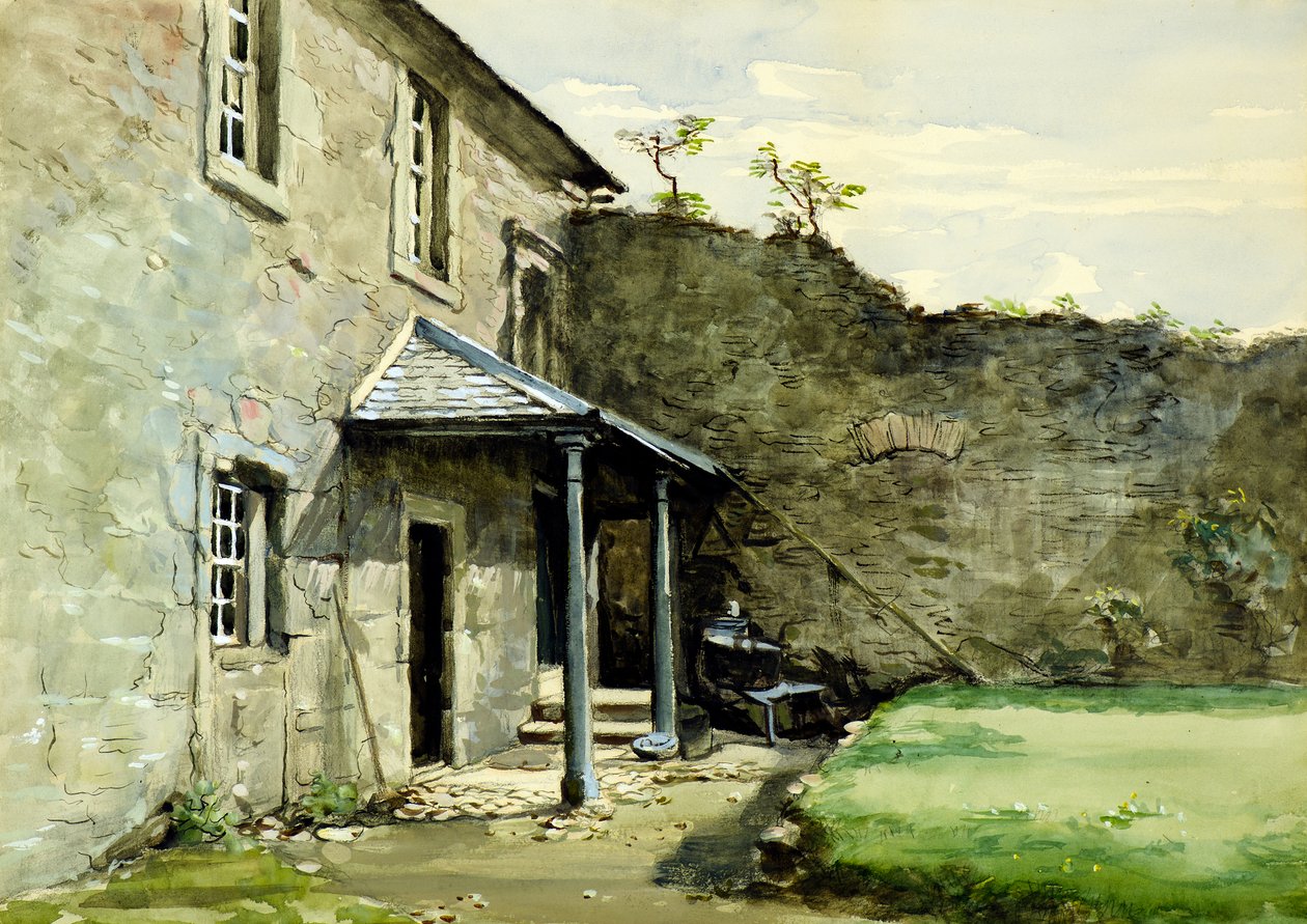 Die Veranda, Mains Castle oder Hof mit Veranda, Mains Castle