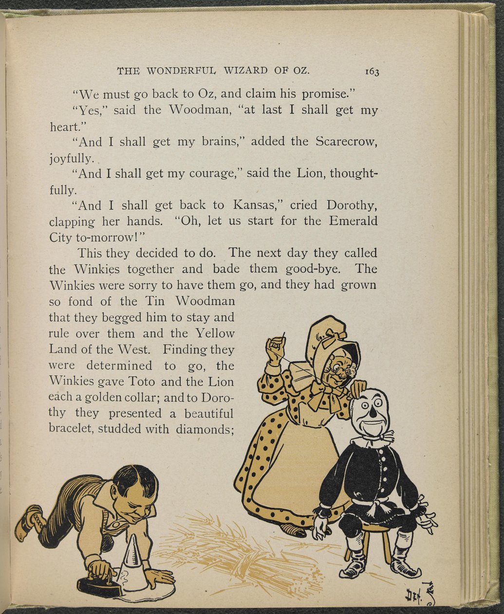 Illustration aus 'Der wunderbare Zauberer von Oz' von Lyman Frank Baum