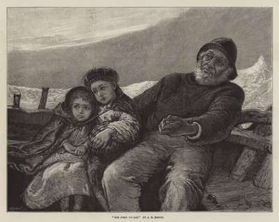 Die erste Reise von Alfred Edward Emslie: Kunstdruck