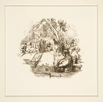 Rasen-Bowling von Auguste Lepere: hochwertiger Kunstdruck
