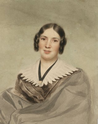 Frau Thomas Ingham, 1837 (WC mit Graphit auf cremefarbenem Velin)