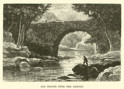 Alte Brücke über den Dargle von English School: Kunstdruck