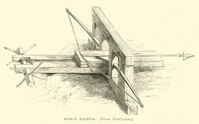 Römischer Ballista von English School: Kunstdruck kaufen