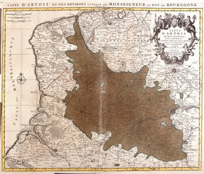 Calais France Map 1579 Ortelius Map Of Calais And Vermandois, France