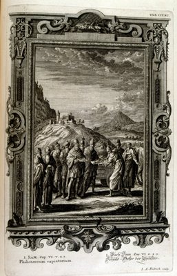 Opfergaben an die Philister von Johann Jakob Scheuchzer