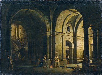 Abschied des Julius Sabinus von seiner Familie im Kerker