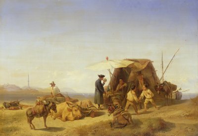Landschaft in Italien von Joseph Heinrich Marr: Kunstdruck