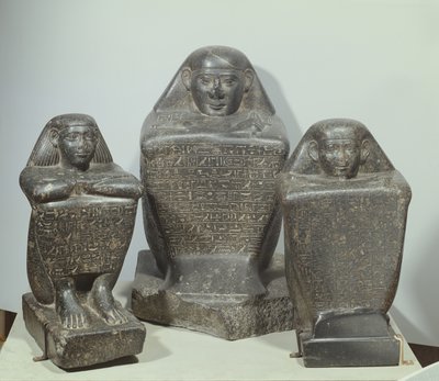 Blockstatuen von Akhamenru, Harwa und Amenemonet, 25.-2... (#374976)