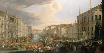 Eine Regatta am Canal Grande, Venedig von Luca Carlevaris