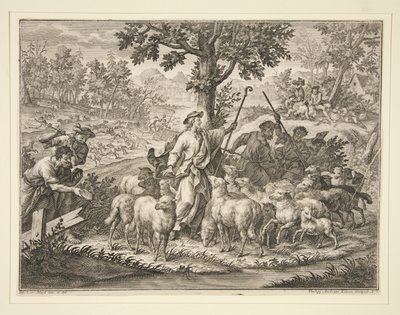 Christus als Hirte von Philipp Andreas Kilian: Kunstdruck