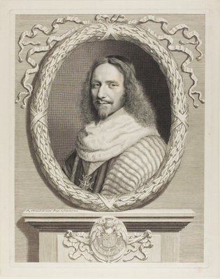 Nicolas Potier de Novion von Robert Nanteuil: Kunstdruck