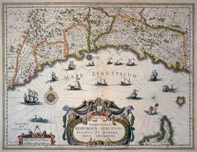 Karte der Republik Genua, Italien (#1123417)