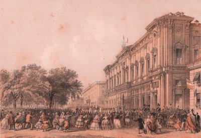 Ankunft von Kaiser Napoleon II. in Alessandria, Piemont