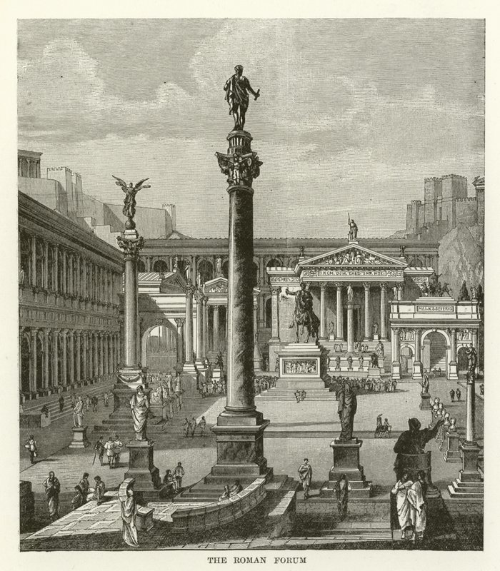 Das Forum Romanum von American School: Kunstdruck kaufen