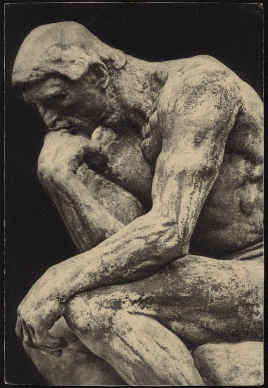 Der Denker von Auguste Rodin: Kunstdruck in Museumsqualität