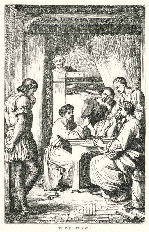 St. Paulus in Rom von European School: Kunstdruck kaufen