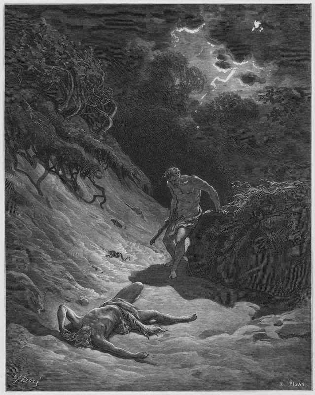 Der Tod von Abel von Gustave Dore: hochwertiger Kunstdruck