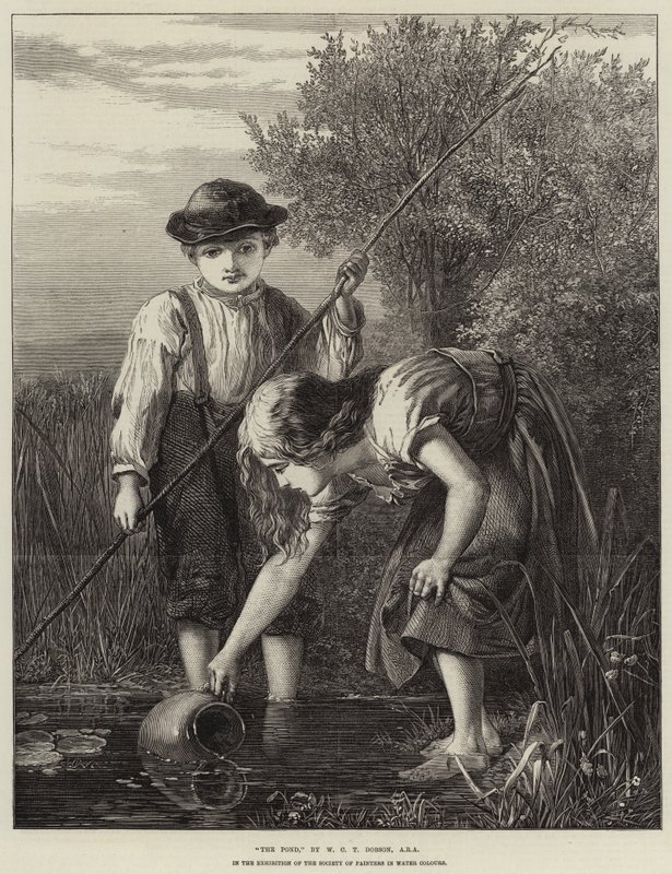 Der Teich von William Dobson: hochwertiger Kunstdruck